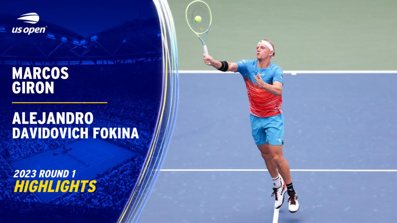 Giron vs Davidovich Fokina Highlights | Round 1 - US Open Highlights ...