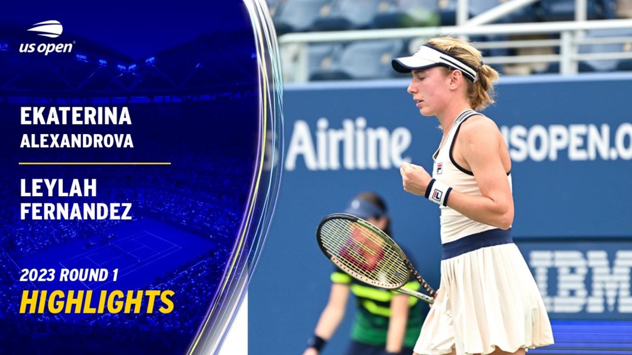 Ekaterina Alexandrova edges past Fernandez at the 2023 US Open - Official Site of the 2025 US ...