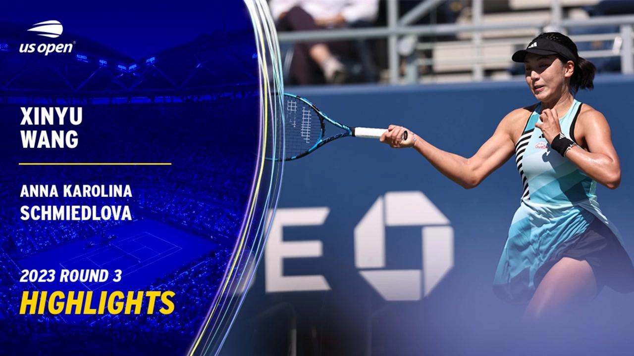 Wang Xinyu wins at 2023 US Open, ousting Schmiedlova in R3 match - Official Site of the 2025 US ...