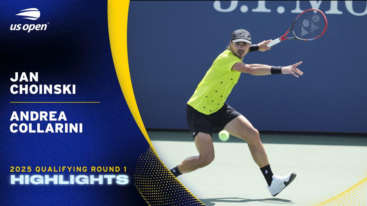 Choinski vs. Collarini , Qualifying Round 1 - US Open Highlights ...