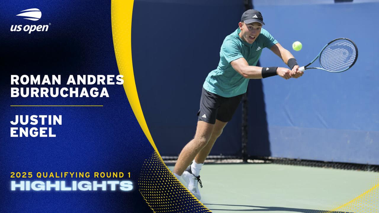 Burruchaga vs. Engel, Qualifying Round 1 - US Open Highlights ...