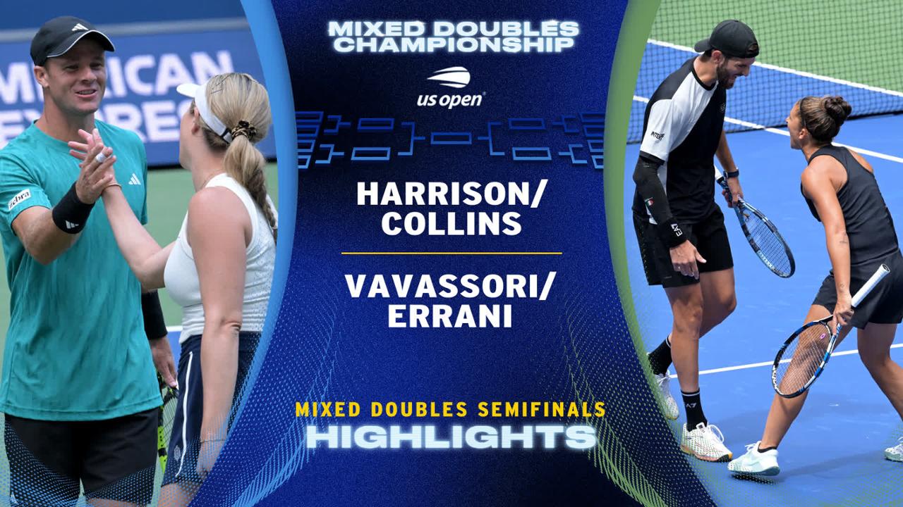 Harrison/Collins vs. Vavassori/Errani, Mixed Doubles Semifinal, Set 2 ...