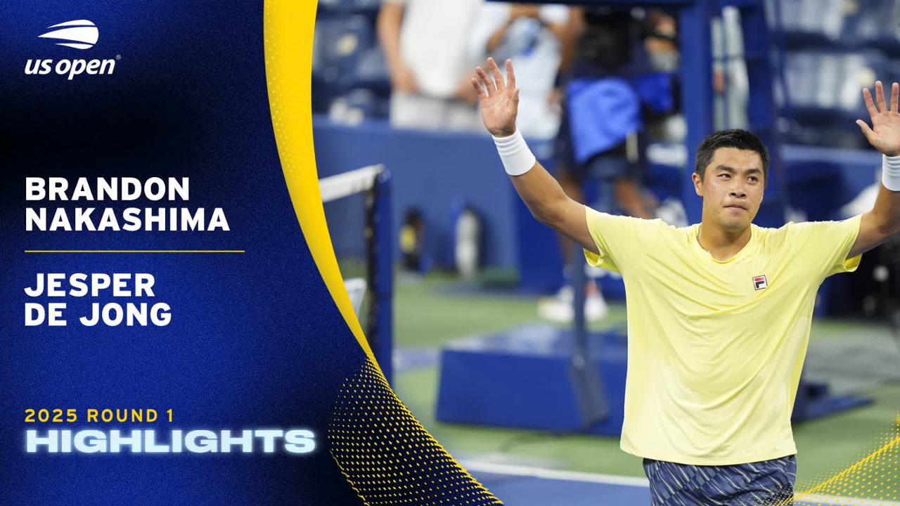 Nakashima vs. de Jong, Round 1 - US Open Highlights & Features ...