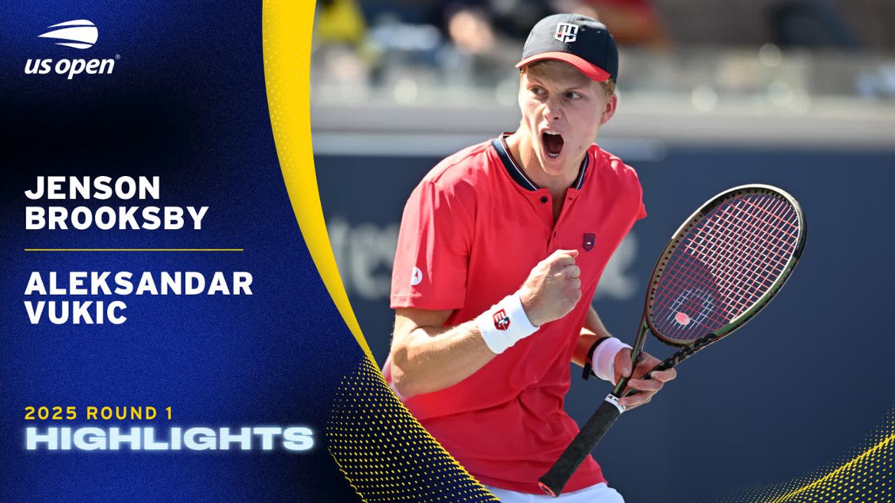 Brooksby vs. Vukic, Round 1 - US Open Highlights & Features | Official ...