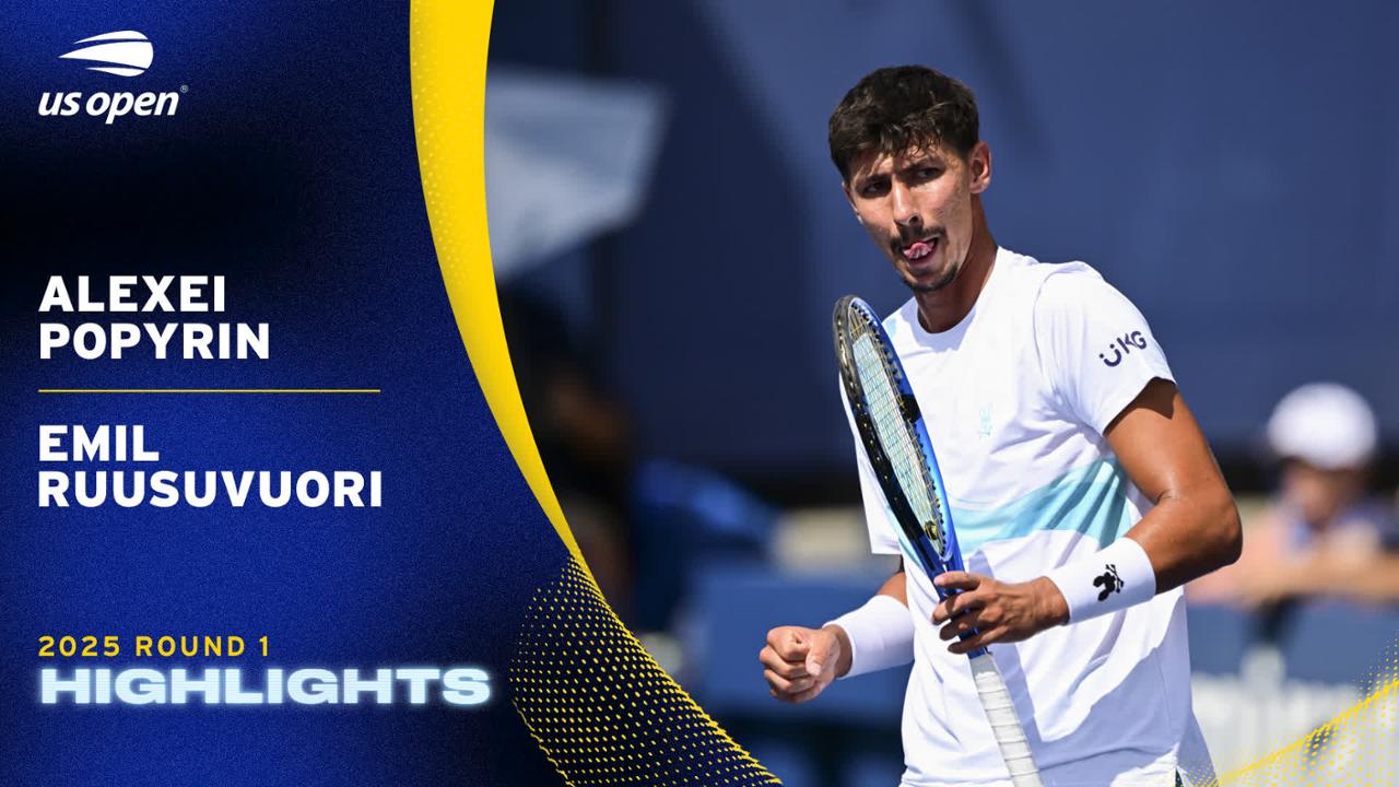 Popyrin vs. Ruusuvuori, Round 1 - US Open Highlights & Features ...