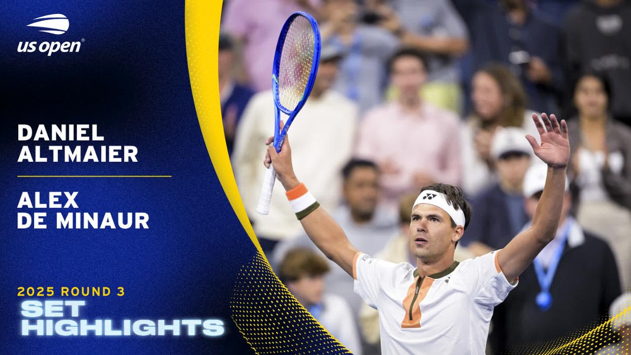 Altmaier vs. Minaur Round 3, Set 1 - US Open Highlights & Features ...