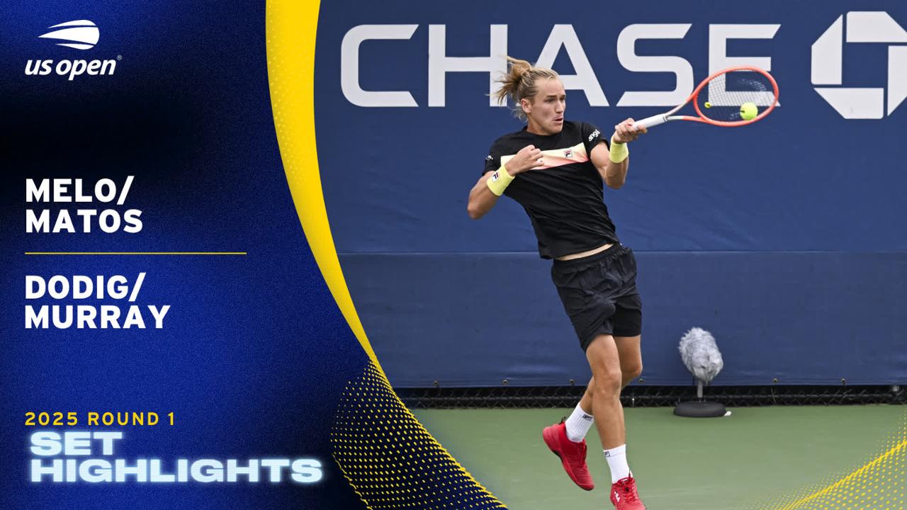 Matos/Melo vs. Dodig/Murray, Round 1, Set 1 - US Open Highlights ...