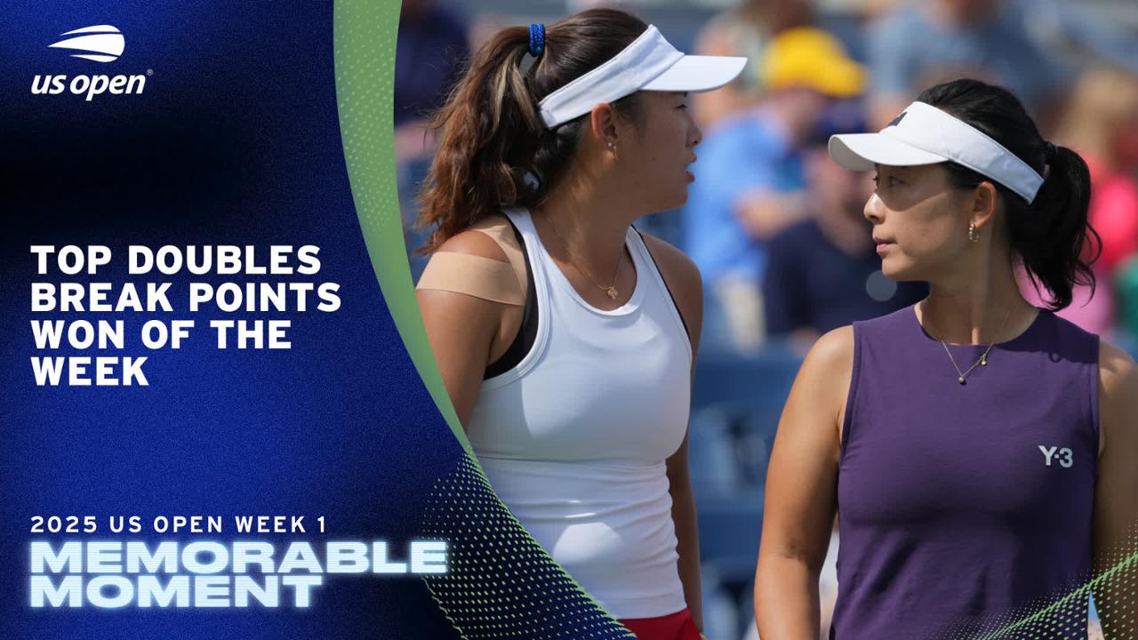 Top Doubles Break Points Won of The Week - US Open Highlights ...