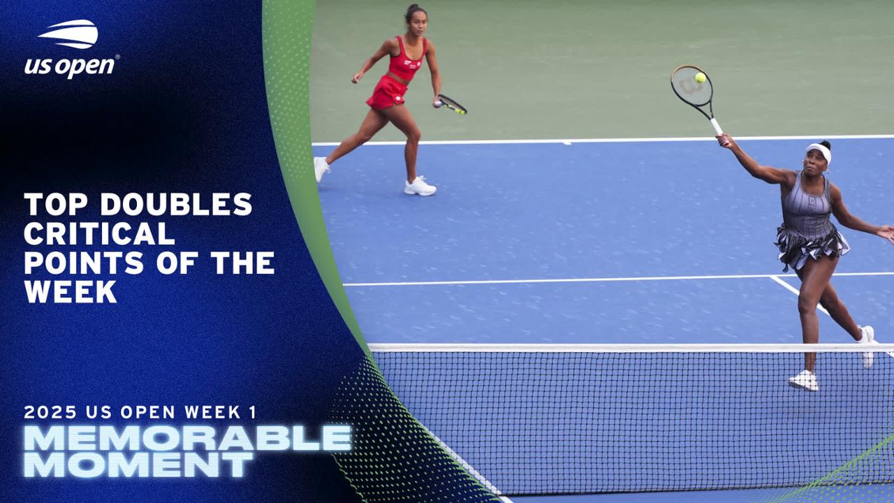 Top Doubles Critical Points of the Week - US Open Highlights & Features ...