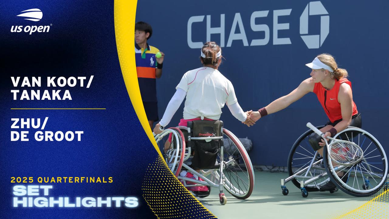 Van Koot/Tanaka vs. Zhu/De Groot Wheelchair Doubles, Quarterfinal, Set ...