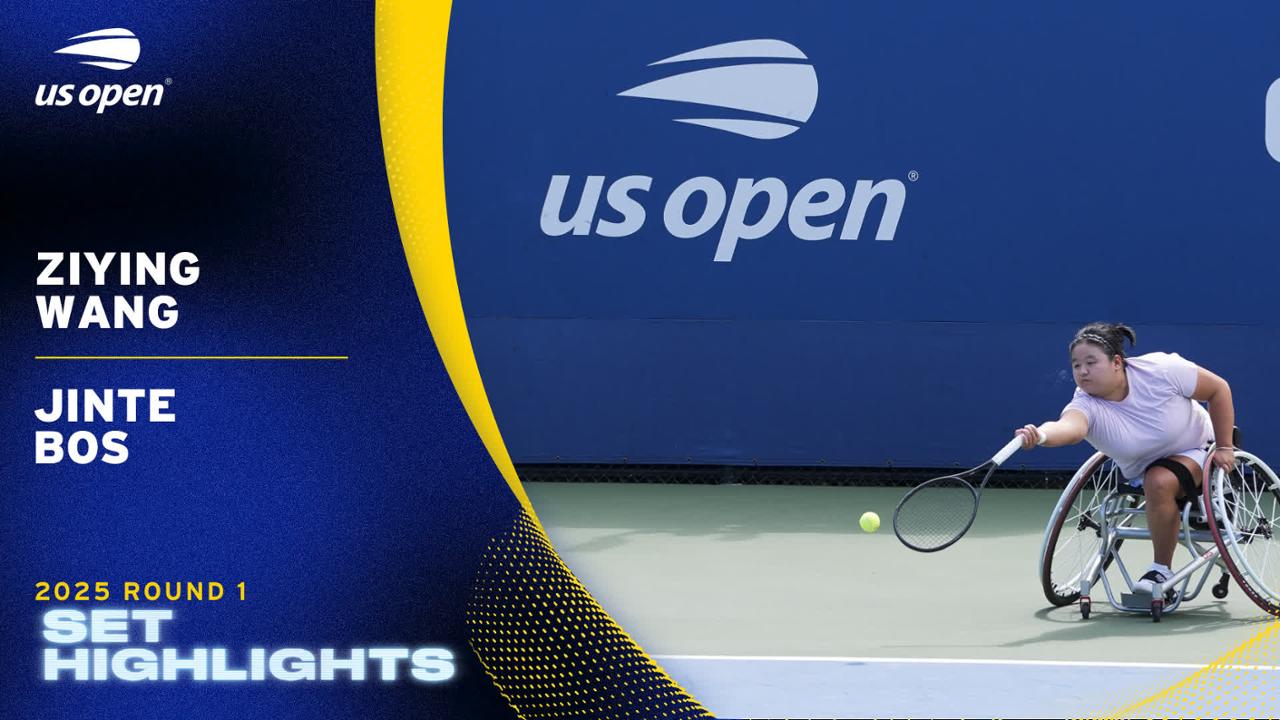 Wang vs. Bos, Wheelchair Singles, Round 1, Set 2 - US Open Highlights ...