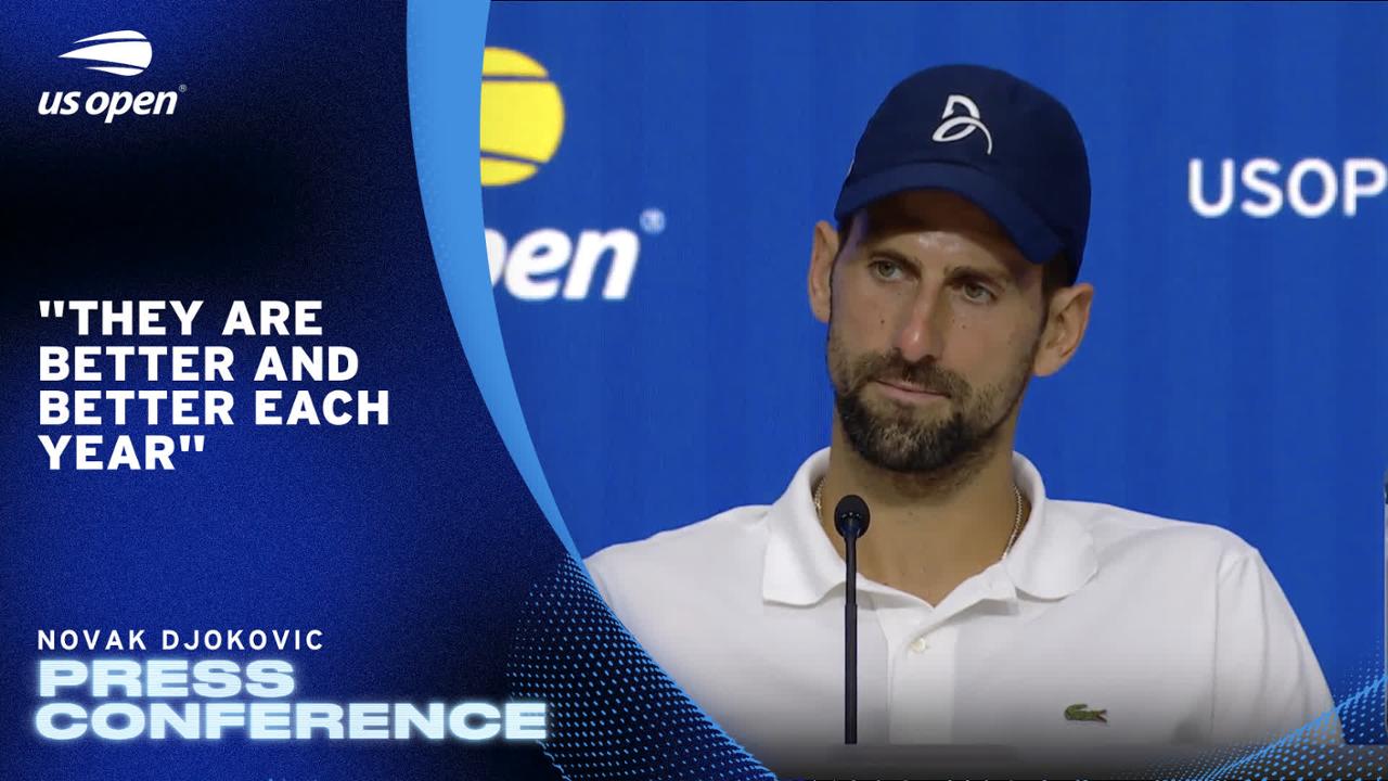 Novak Djokovic Press Conference, Semifinal - US Open Highlights ...